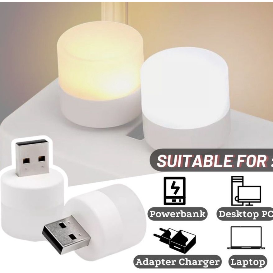 Jual DC Lampu LED Mini USB Portable / Lampu Penerangan Untuk Baca ...