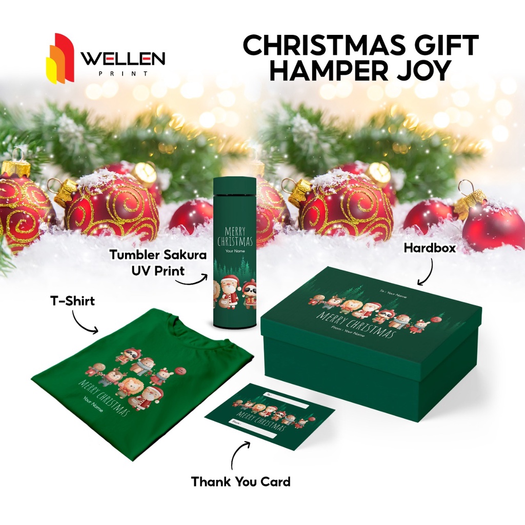 Jual WELLEN PRINT Paket Hampers Natal - Joy / Christmas Gift Set Print ...