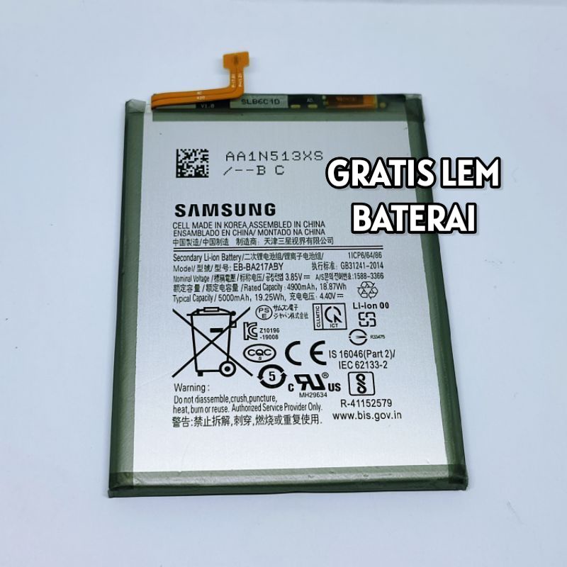 Jual Baterai Batre Samsung A13 A21S A12 A02 4G M02 M12 EB-BA217ABY Original Battery | Shopee ...