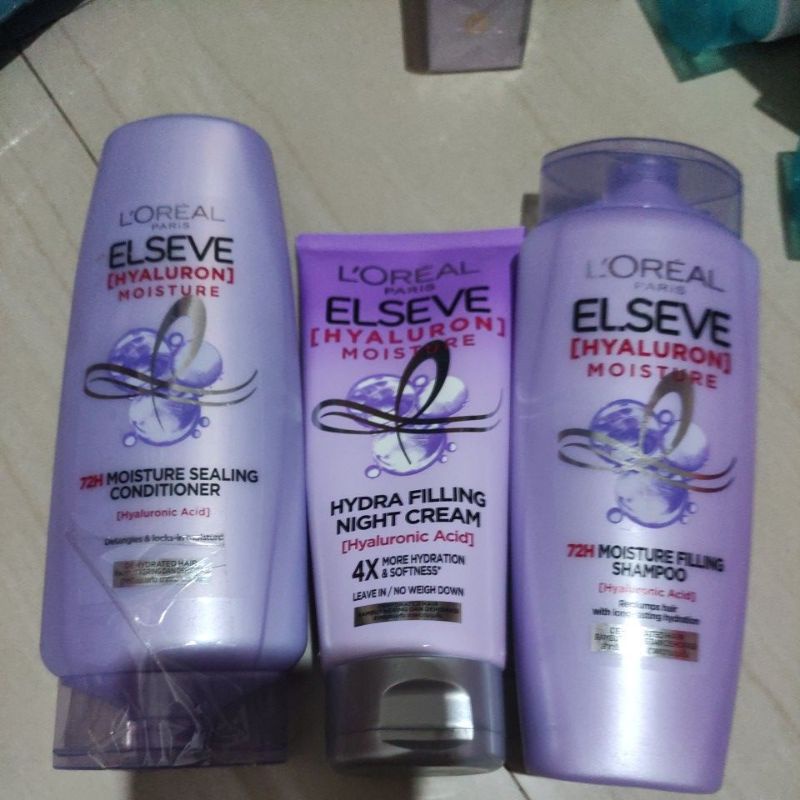 Jual Loreal paris elseve hyaluron moisture hydra filling night cream ...