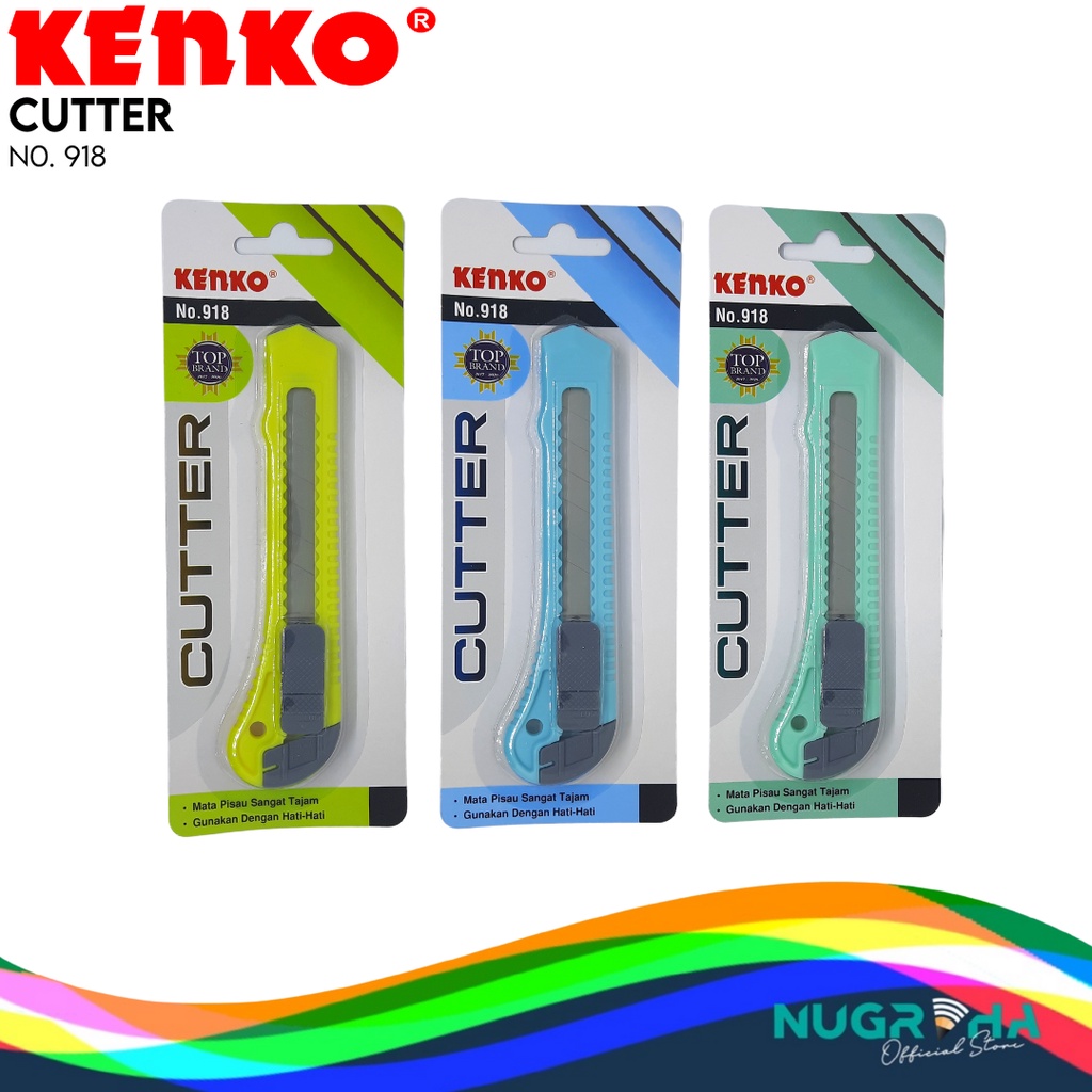 Jual KENKO CUTTER / PEMOTONG KERTAS 918 (18Mm Blade) | Shopee Indonesia