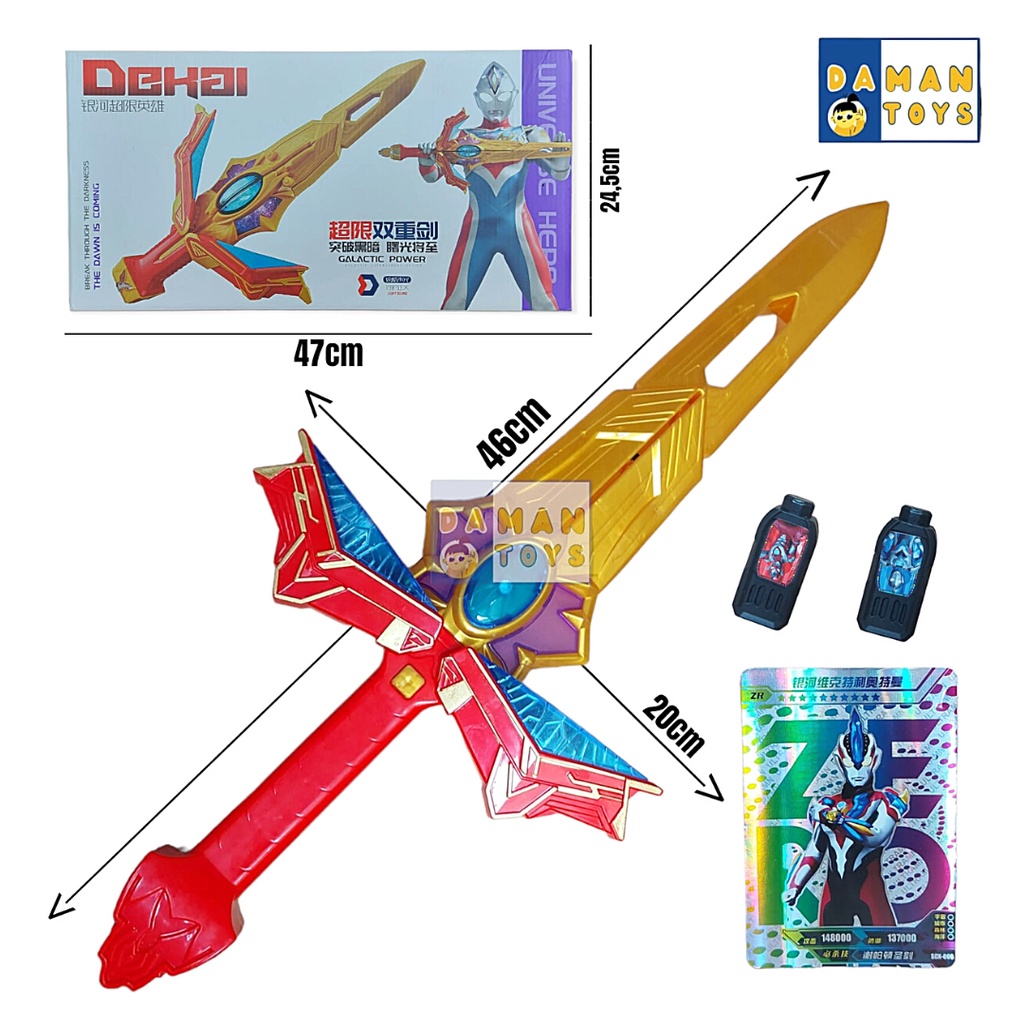 Jual Mainan Ultraman Decker Dx Ultra Dual Sword Pedang Pedangan ...