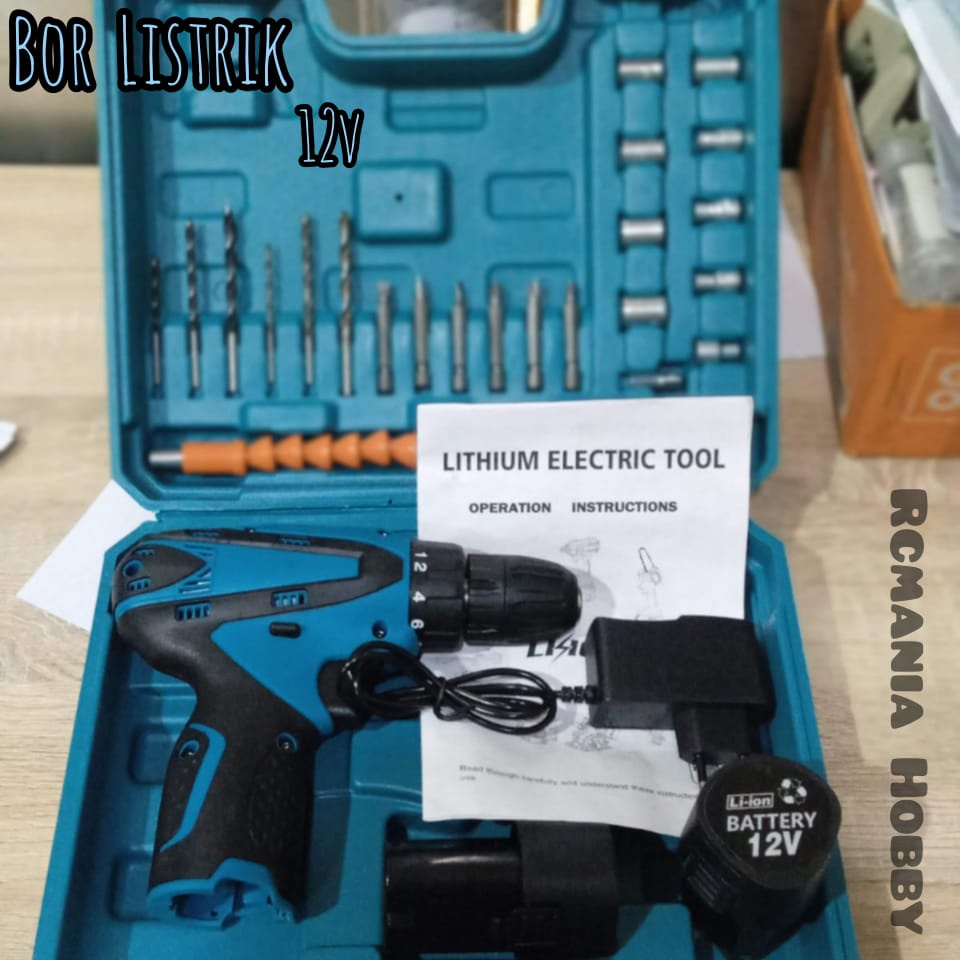 Jual Mesin Bor Listrik Adjustable Speed Cordless Electric Screwdriver ...
