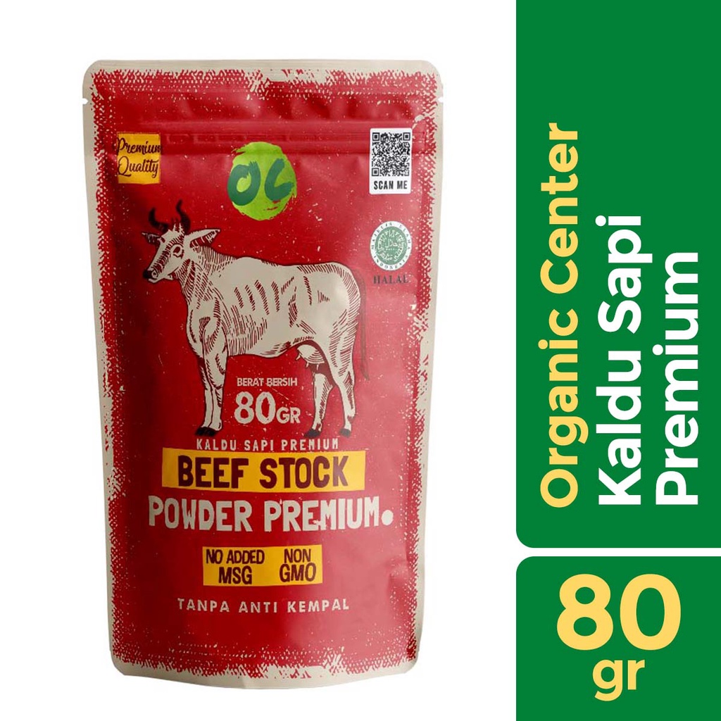 Jual Organic Center - Kaldu Sapi Premium 80gr - Kaldu Non MSG ...