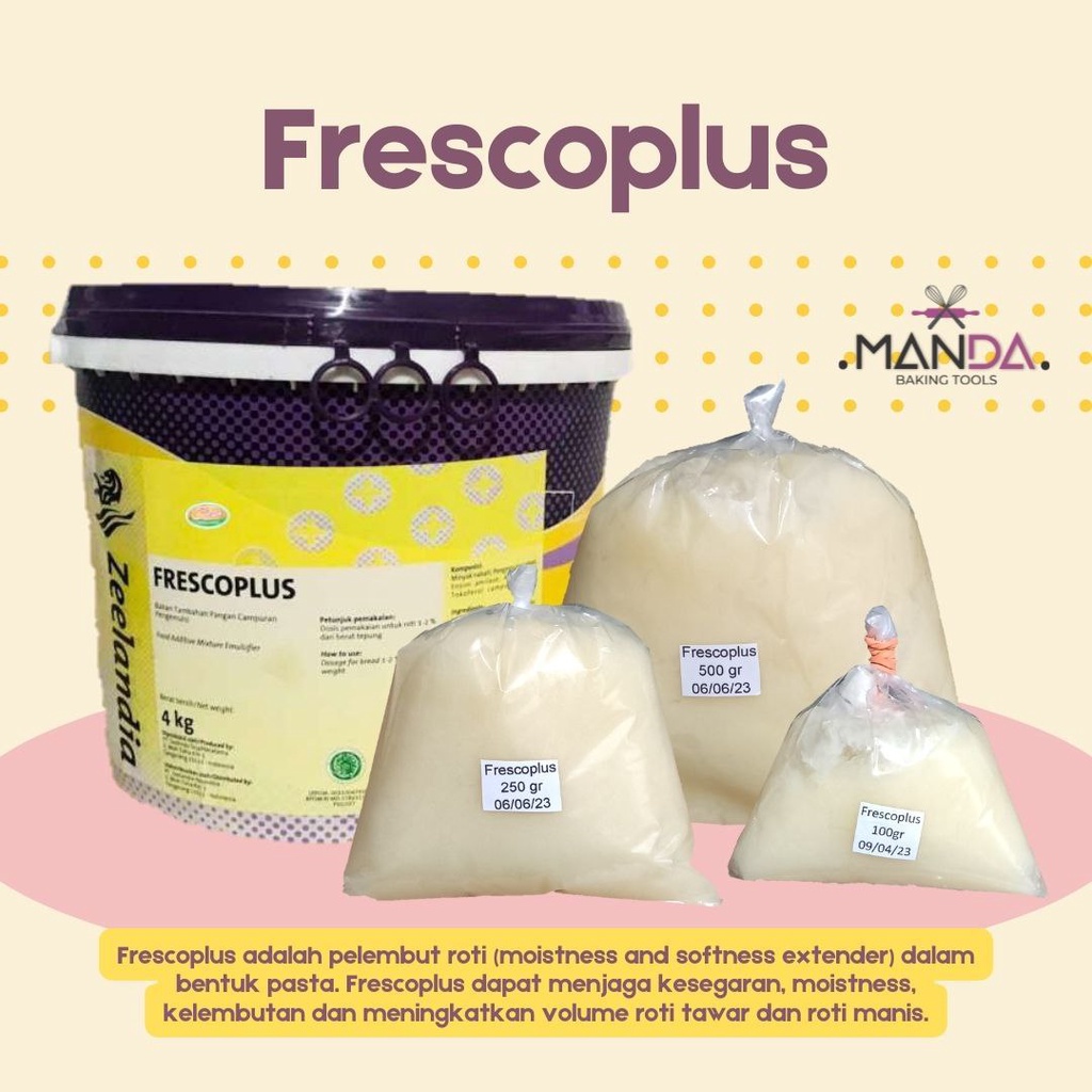 Jual Frescoplus bread softener pengempuk dan pengawet roti | Shopee ...