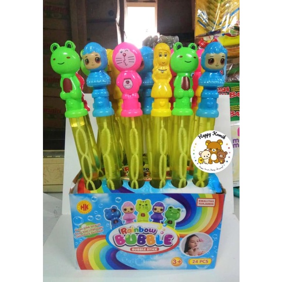 Jual Mainan Anak Murah Balon Sabun Gelembung Bubble Kartun (isi 24 pcs ...