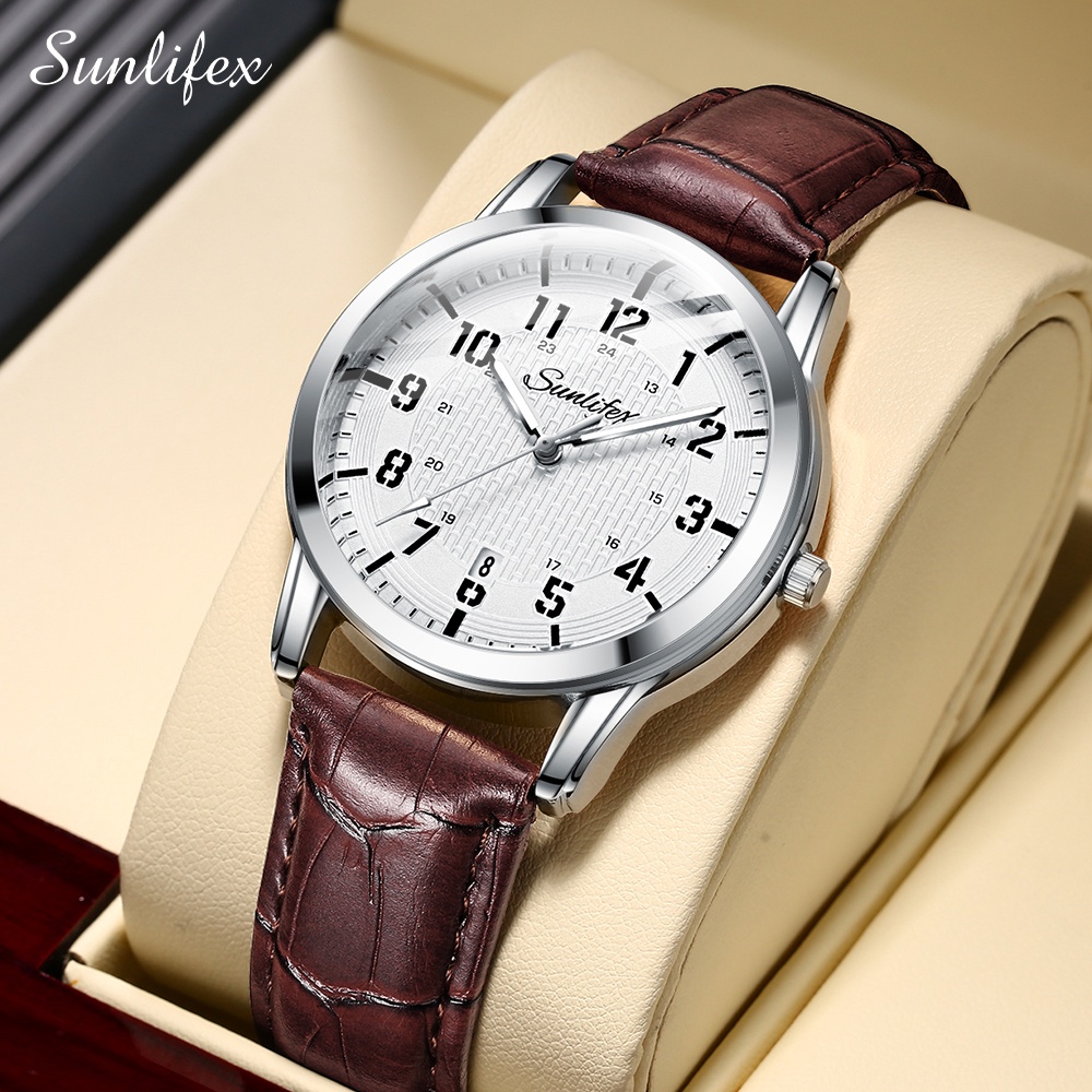 Jual Sunlifex Jam Tangan Pria Original Klasik Gaya Jam Tangan Cowok ...