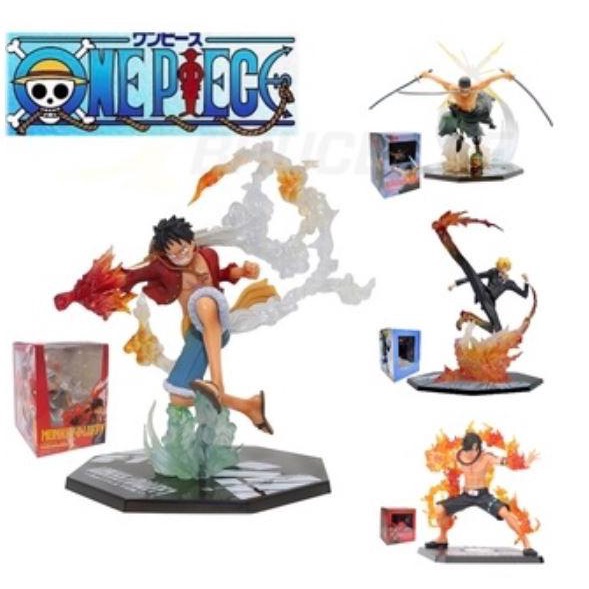 Jual One Piece Anime Monkey Luffy Zoro Sanji Ace Mainan Figur | Shopee ...