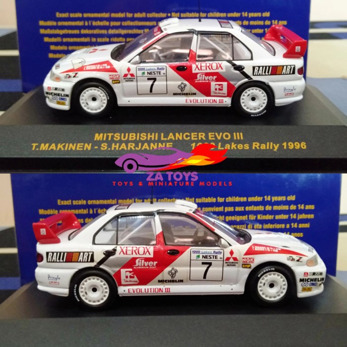 Jual Diecast Mitsubishi Lancer EVO III Rally by Rally Car Collection 1: ...