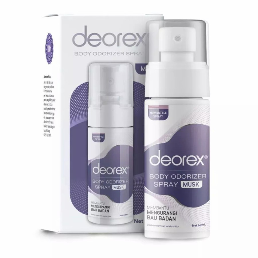 Jual Deorex Musk Body Odorizer Spray 60ml Deodorant Body Spray Deodoran ...
