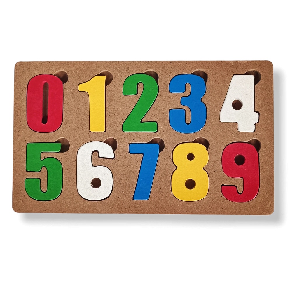 Jual Puzzle Kayu Cat Angka Warna Bahan Tebal | Shopee Indonesia