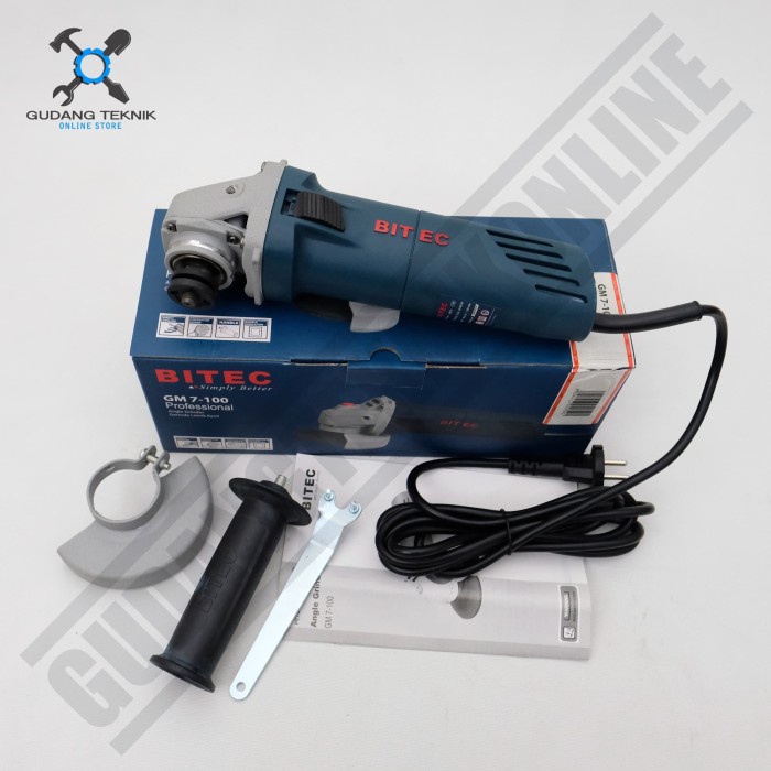 Jual Mesin Gerinda Grenda Tangan Listrik 750 Watt 4" GM 7-100 BITEC ...