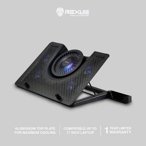 Jual Rexus Cooling Pad / Coolingpad Breeze B170 5 Fan With RGB | Shopee ...
