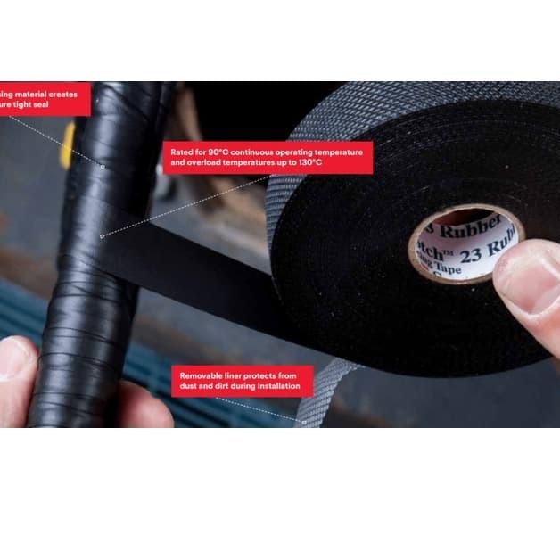 Jual 3M ISOLASI LISTRIK SCOTCH 23 / RUBBER SPLICING TAPE | Shopee Indonesia