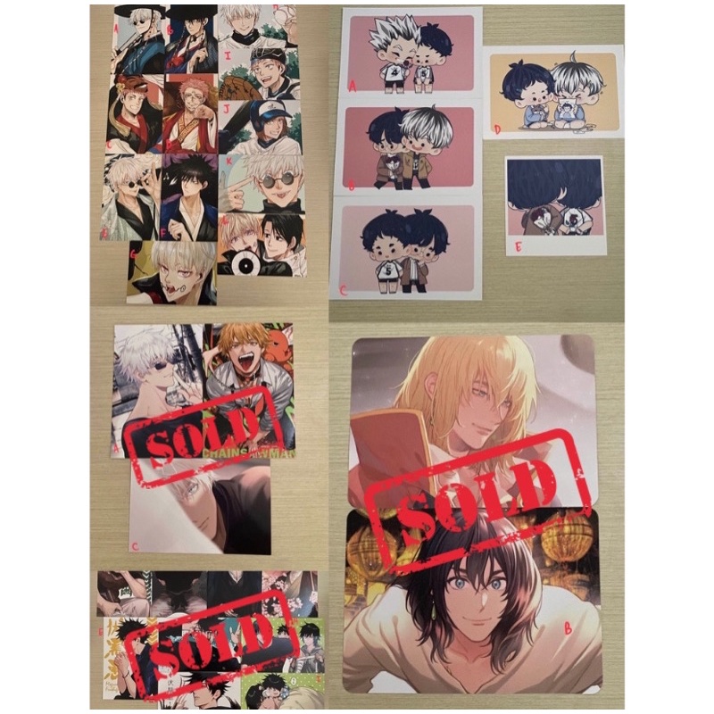 Jual Anime JJK Haikyuu BNHA Fanart Postcards (Baca Deskripsi) | Shopee ...