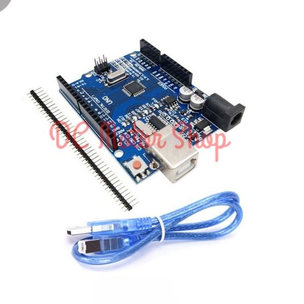 Jual Arduino UNO R3 CH430 Clone SMD atmega328p + USB Cable + Pin Header ...