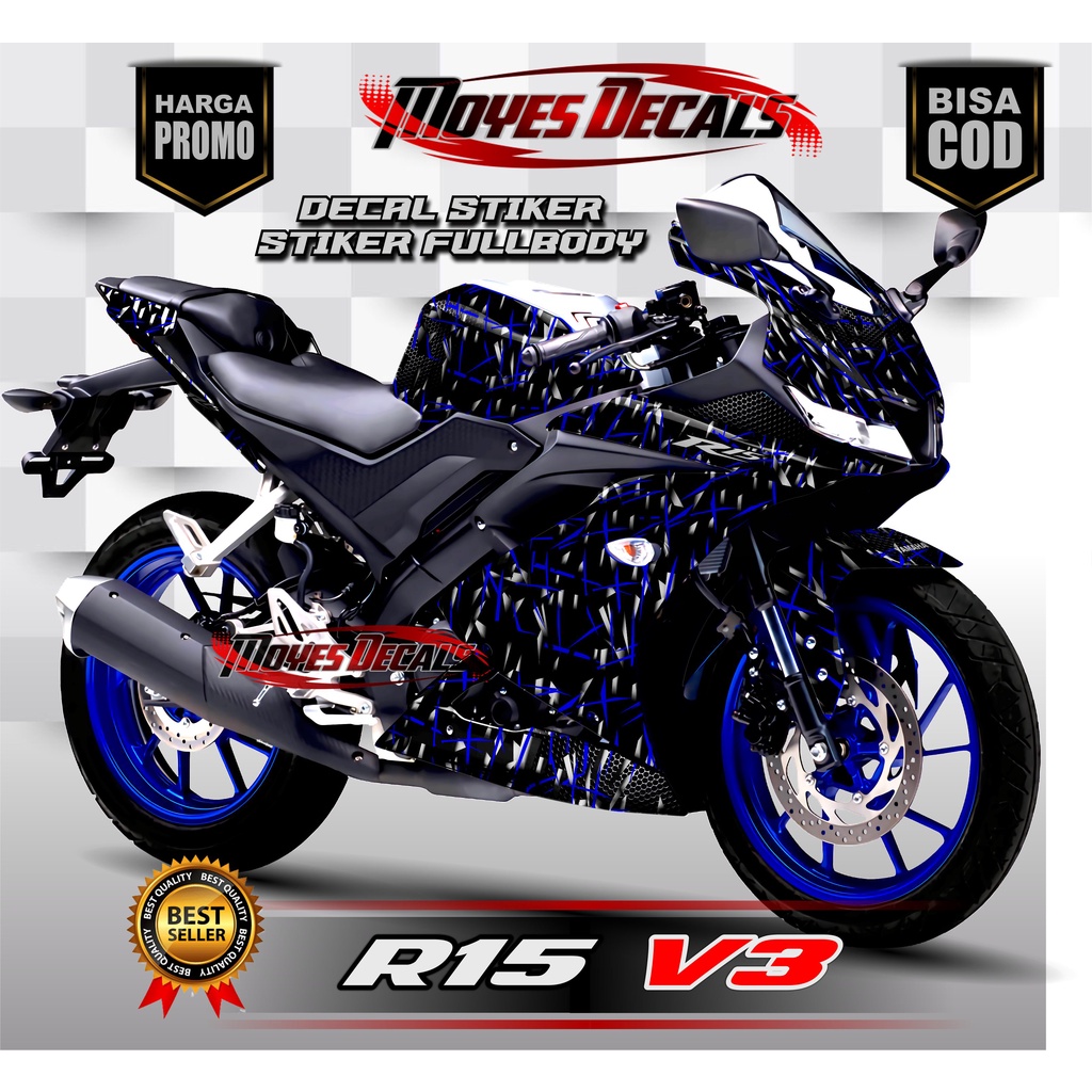 Jual Stiker Carbon - Stiker Decal Motor R15 V3 Fullbody Stiker ...