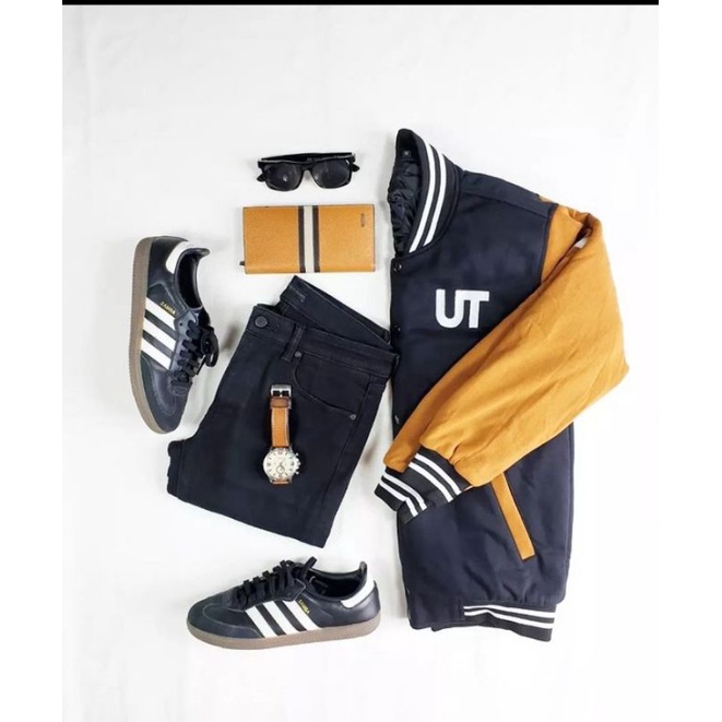 Jual Jaket Varsity Warna Hitam Universitas Terbuka Pria/Wanita | Shopee ...