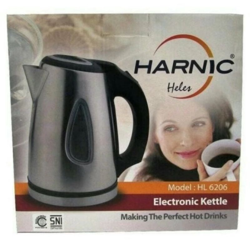Jual HARNIC HELES TEKO LISTRIK HL 6206 KETEL 1 LITER | Shopee Indonesia