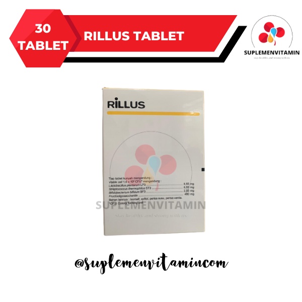 Jual Rillus Suplemen Kesehatan Probiotik untuk Pencernaan Original ...