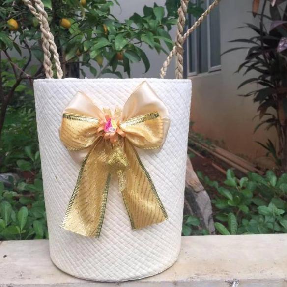 Jual Tas Keranjang Parcel/ Tas Hampers Kue Kering /Tas Anyaman Pandan ...