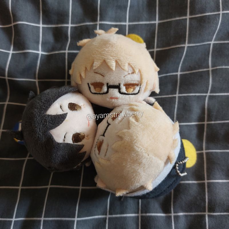 Jual PAKET Haikyuu Boneka Mochimochi Mascot Tsukishima Kei Yamaguchi ...