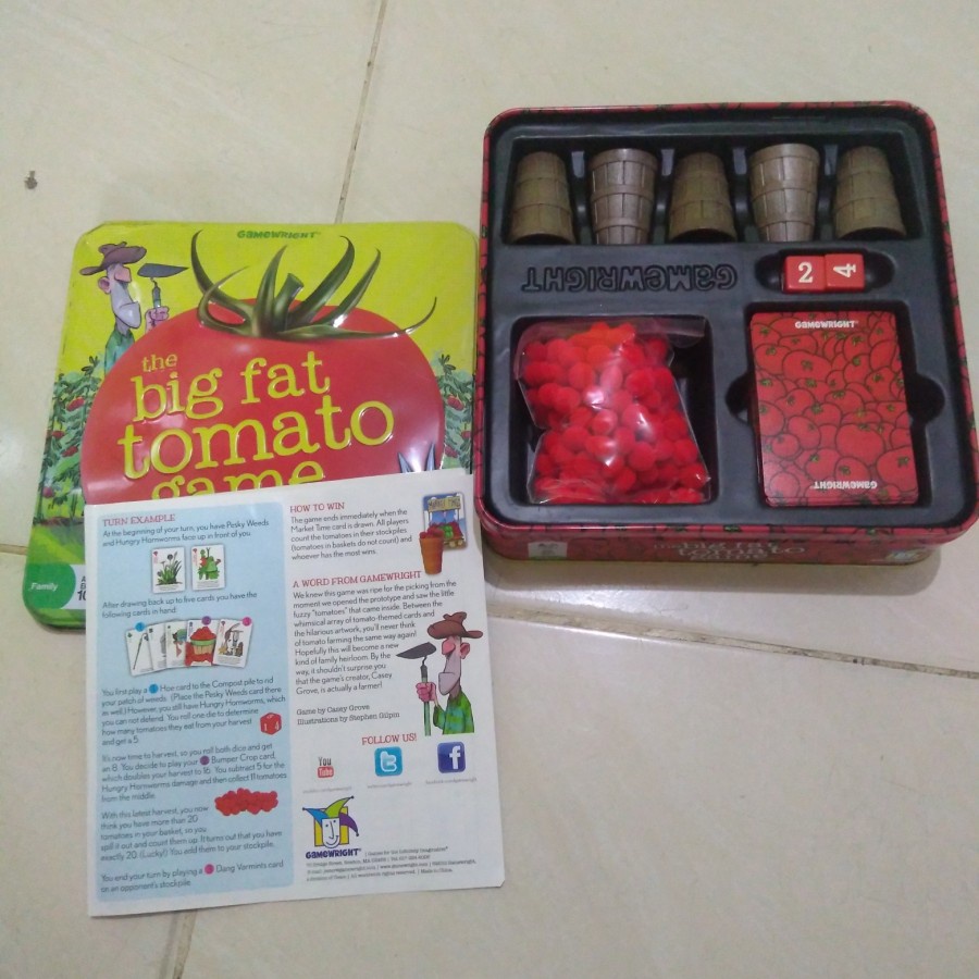 Jual Board Game - The Big Fat Tomato Game Original by Gamewright ...