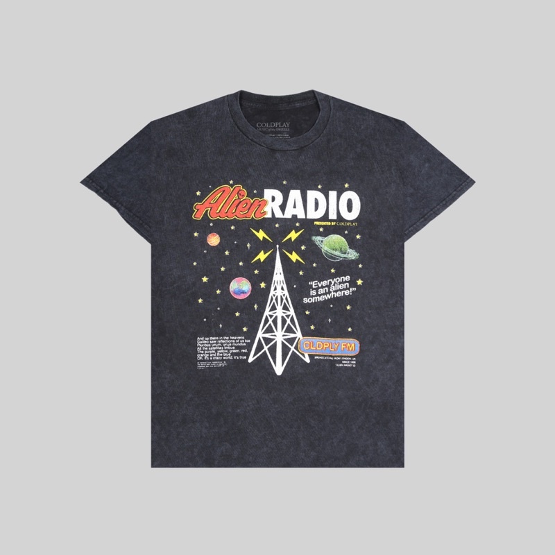 Jual TS COLDPLAY - ALIEN RADIO ( ROCK MERCH ) | Shopee Indonesia