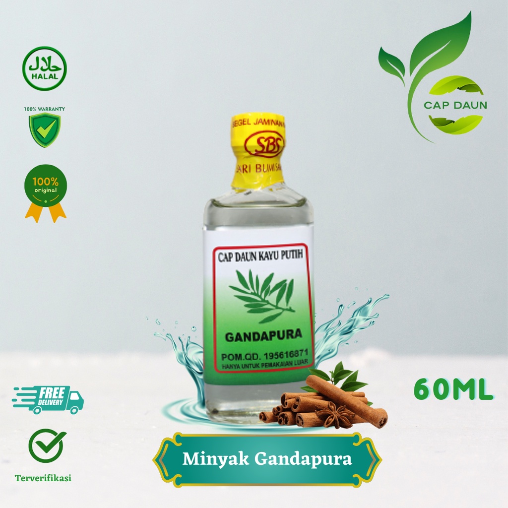 Jual Minyak Gandapura Cap Daun 60 ML | Shopee Indonesia