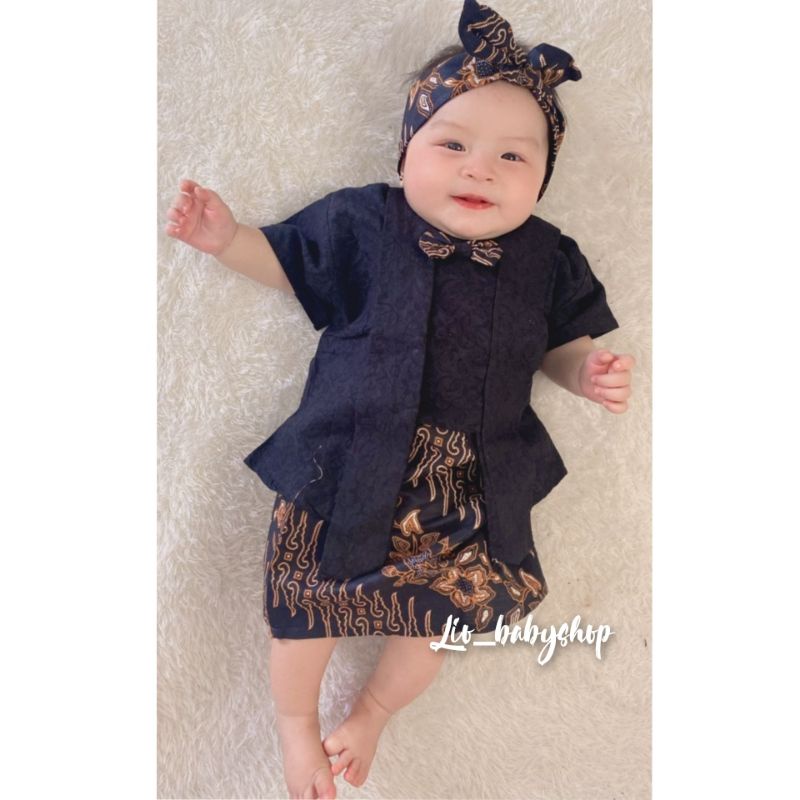 Jual Kebaya Kutubaru Bayi dan Anak Embos batik size XS S M (0 - 5 tahun ...