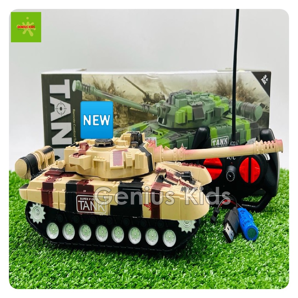 Jual Mainan Mobil Tank Remot Kontrol charger - mobil Militer Tank Remote control cas Rc | Shopee ...