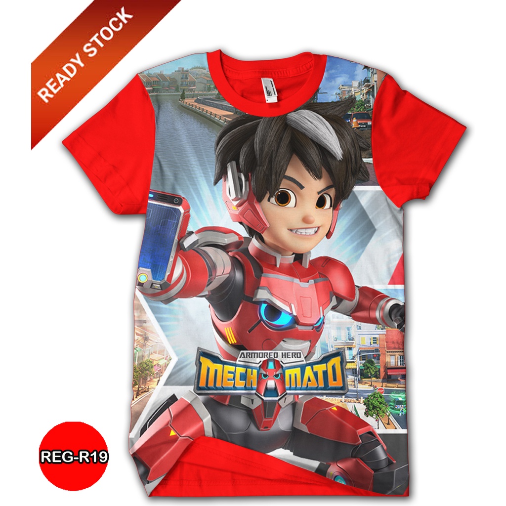 Jual Kaos Mechamato Armored Hero 3D Baju Anak Kartun Serial TV Animasi ...