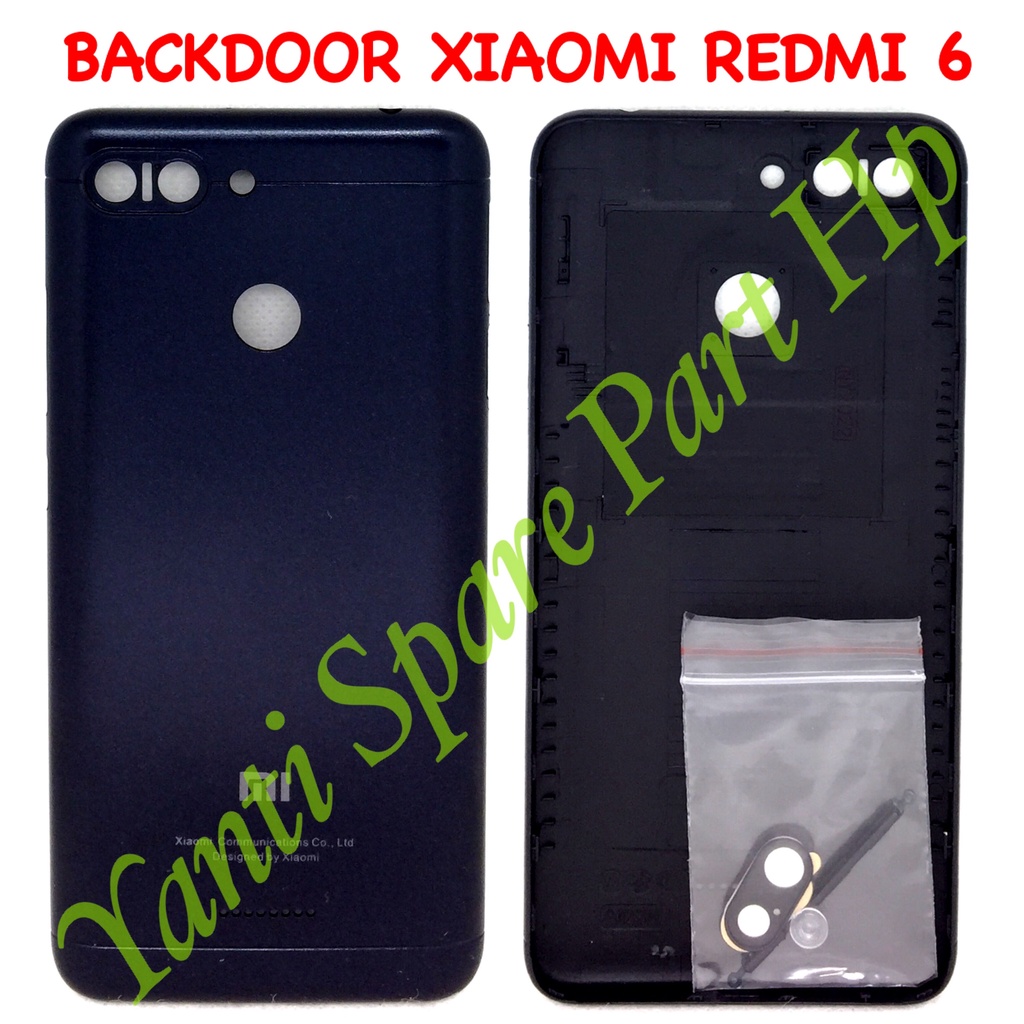 Jual Backdoor Tutup Belakang Xiaomi Redmi 6 2 Sim Original Terlaris New ...