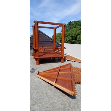 Jual GAZEBO KAYU GLUGU SULAWESI | Shopee Indonesia