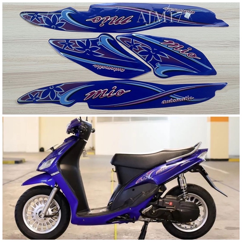 Jual STIKER STRIPING MIO SPORTY 2004 BIRU | Shopee Indonesia