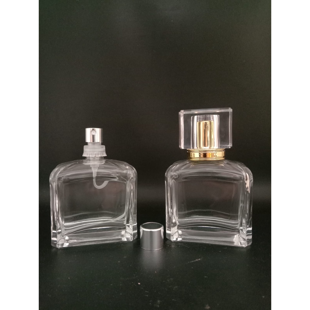 Jual botol parfum V31656 50ml easypump silver tutup Crystal gold per ...