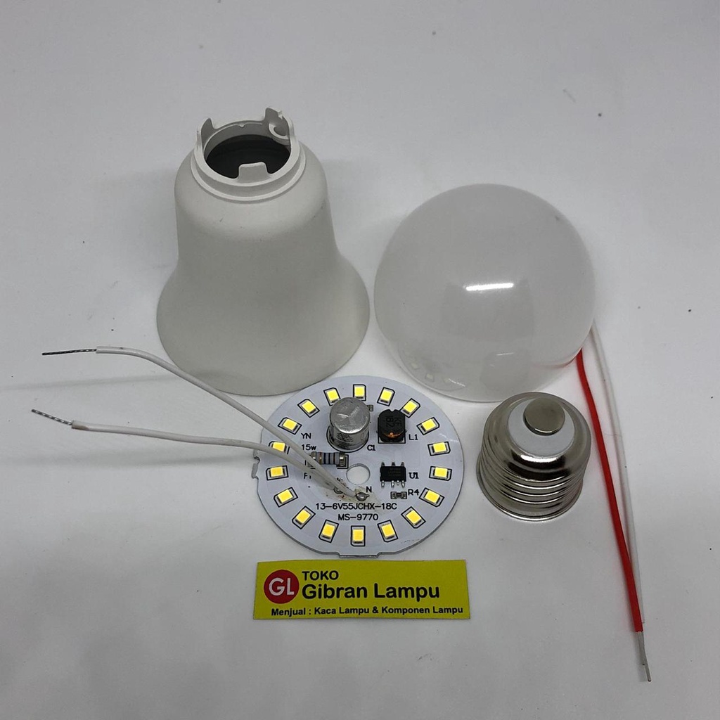 Jual Paket Lampu LED 15 Watt Rakitan Polos - Rakit Satu Set Lampu LED Tanpa Merk - Komponen ...