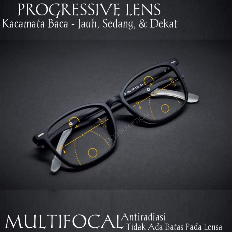 Jual Kacamata Progresif Antiradiasi Pria/Wanita | Kacamata Baca Plus ...