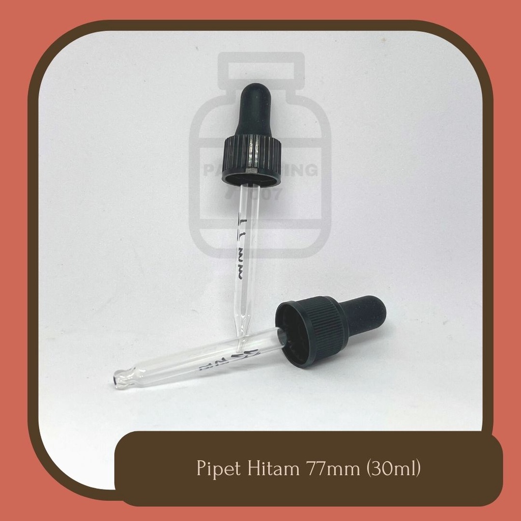 Jual Pipet Kaca Segel / Pipet Serum / Tutup Botol Pipet 77mm (30ml ...