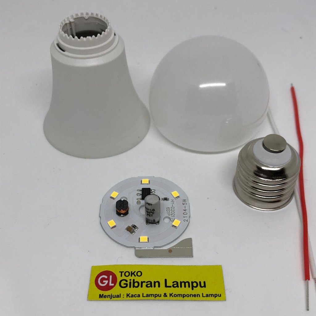 Jual Paket Lampu LED 5 Watt Rakitan Polos - Rakit Satu Set Lampu LED ...