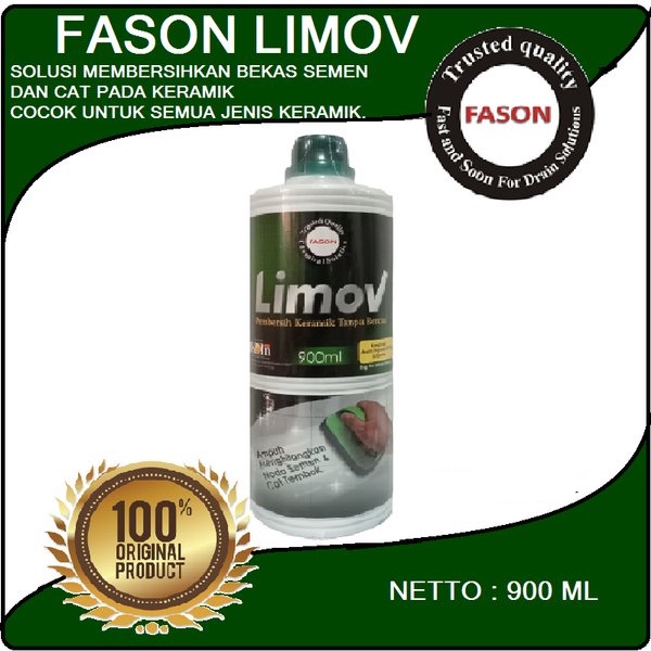 Jual FASON LIMESCALE PERONTOK CAT TEMBOK BEKAS SEMEN REMOVER (LIMOV) 900 ML | Shopee Indonesia