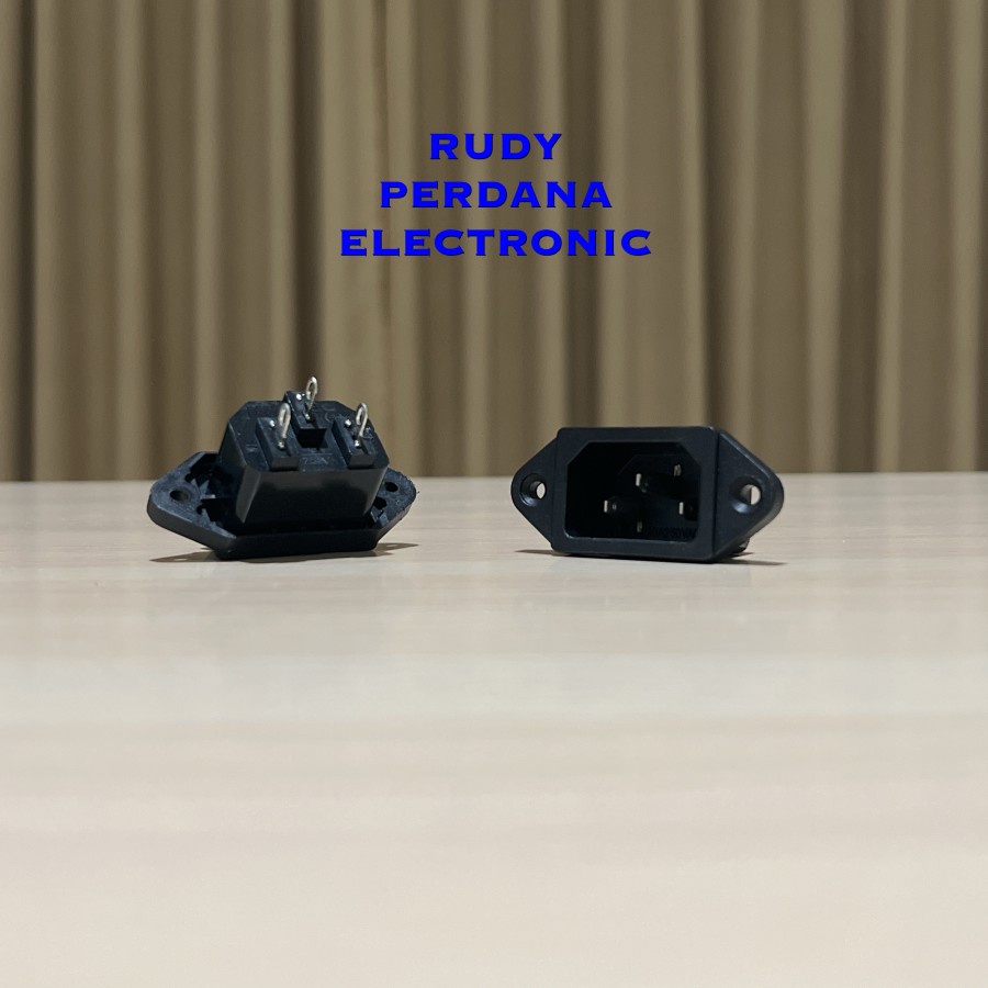 Jual JACK AC KOMPUTER MALE LAKI COWOK 3 PIN INLET PANEL BODI PVC ...