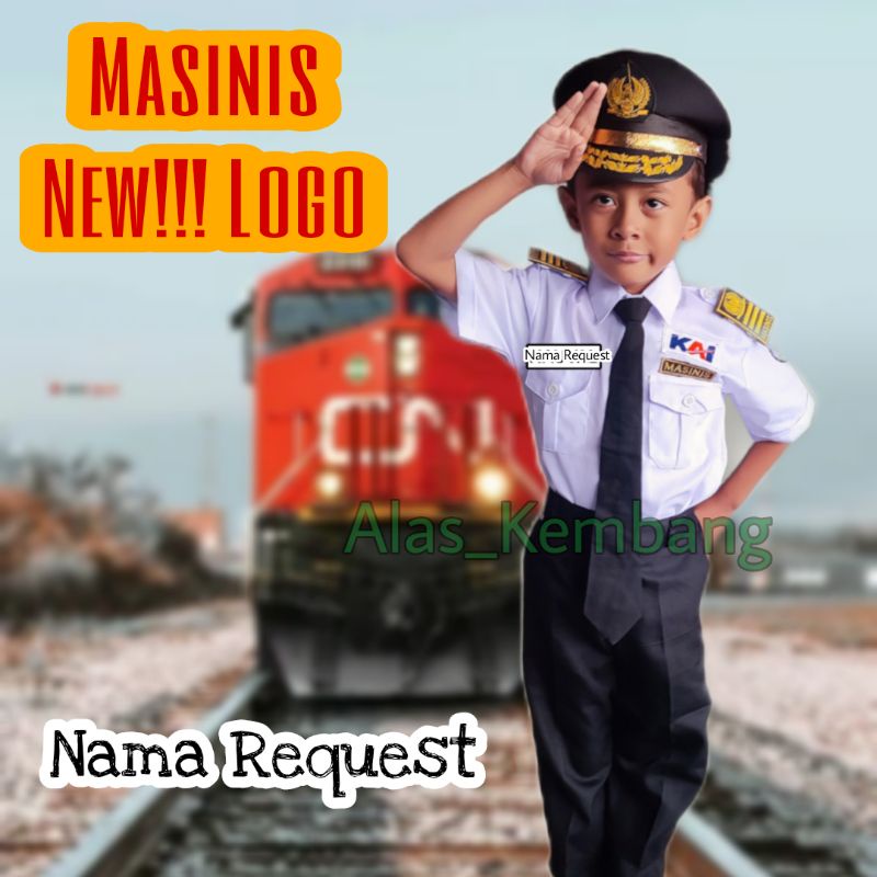 Jual Baju Profesi Masinis Kereta Api / Kostum Masinis Anak / Termurah ...