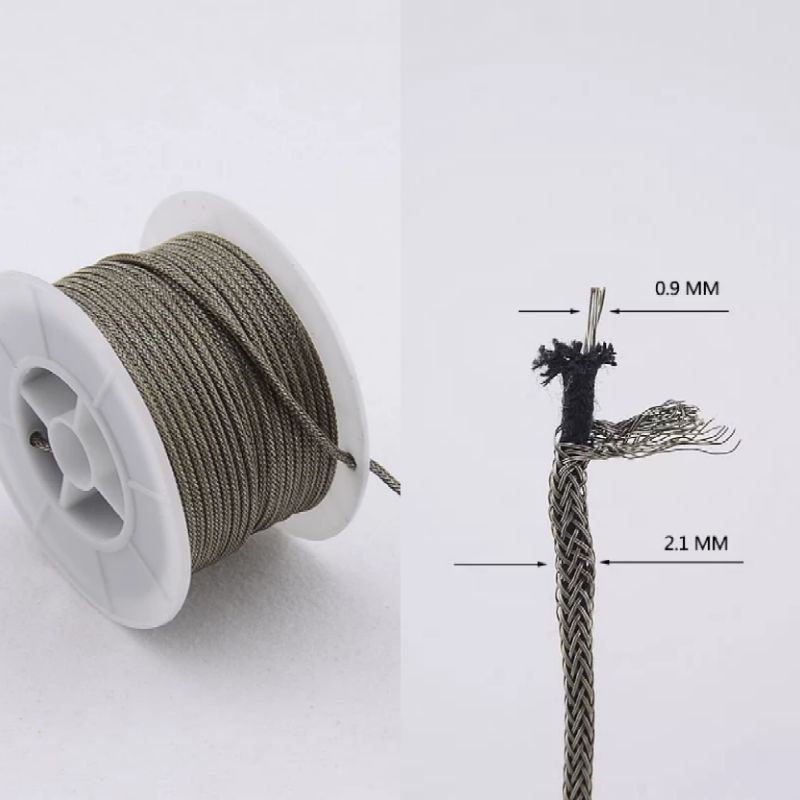 Jual kabel wiring gitar & bass Allparts braided shield solid core wire ...