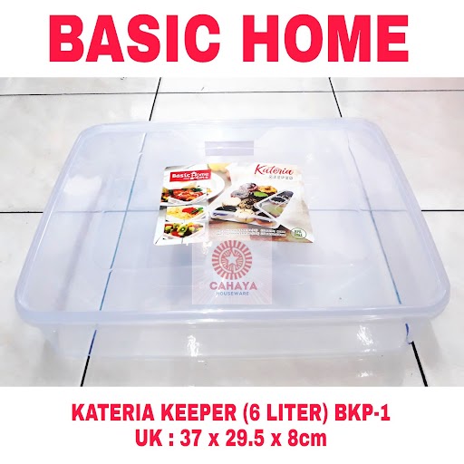 Jual Toples Plastik/ Toples Snack/ Kateria 6Liter BKP-1 BASIC HOME ...