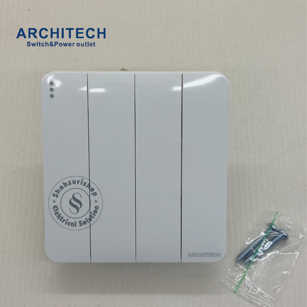Jual ARCHITECH SAKLAR ISI 4 4 GANG 1 ARAH INFINITY A63-K04A | Shopee ...