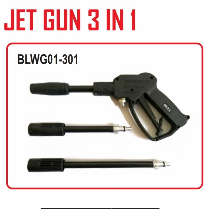 Jual Pistol Gun Jet Cleaner 3In1 Bull Stick High Pressure Washer ...