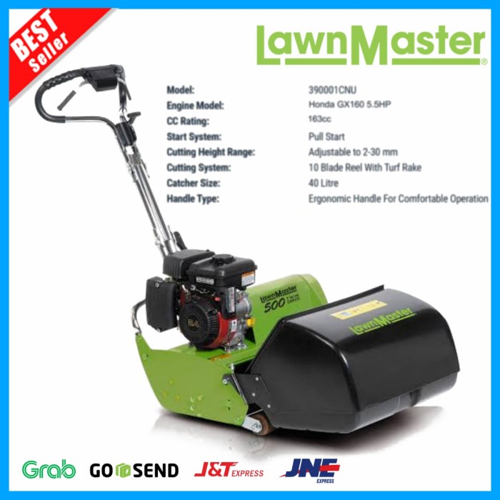 Jual Mesin Potong Rumput Dorong LawnMaster Dual Drive 500 Golf Reel ...
