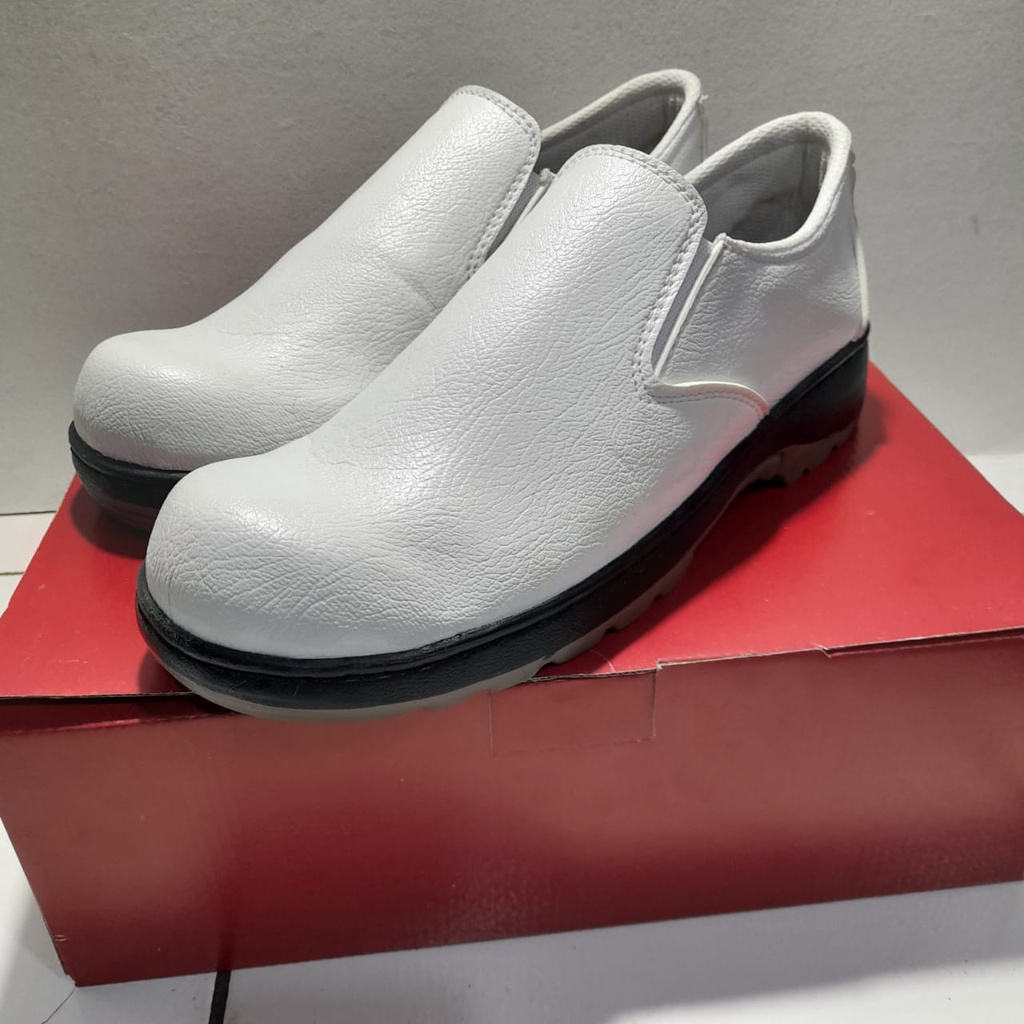 Jual sepatu safety putih cocok untuk kerja | Shopee Indonesia