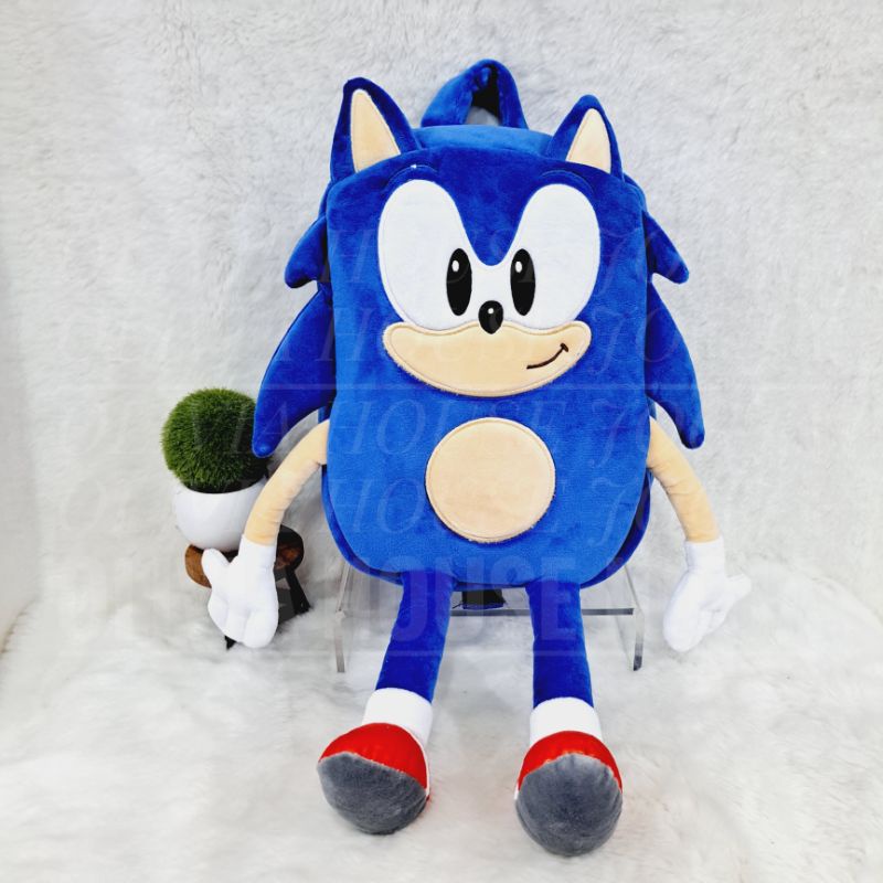 Jual Tas Ransel Boneka Sonic Biru Tas Sonic 1 Rest Tas Bulu Sonic ...